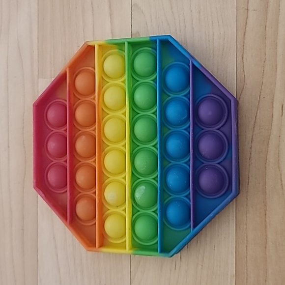 None | Toys | Hd Tech Rainbow Octagon Shape Push Pop Bubble Sensory ...